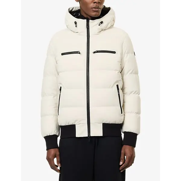 Moose Knuckles Soho Hooded Shell-down Bomber Jacket