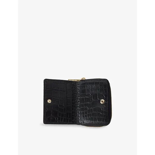 Whistles Croc-embossed Leather Purse