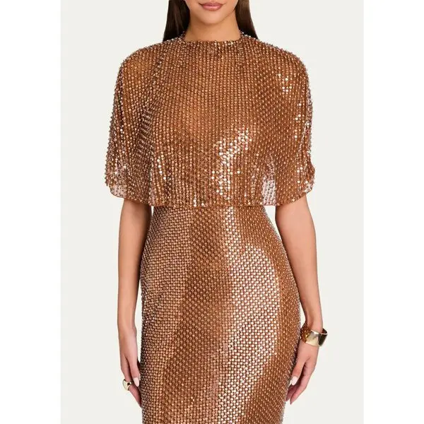 Retrofete Sylvey Crystal Mesh Capelet