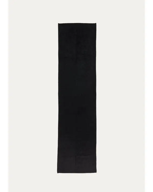 Fleurette Brushed Cashmere Wrap - Black