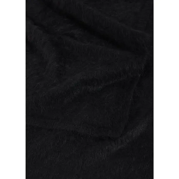 Fleurette Brushed Cashmere Wrap - Black