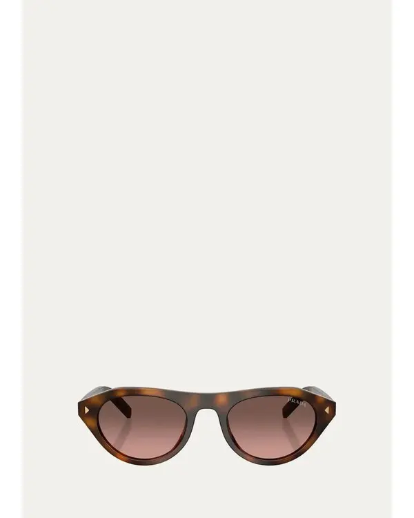 Prada 51mm Round Sunglasses