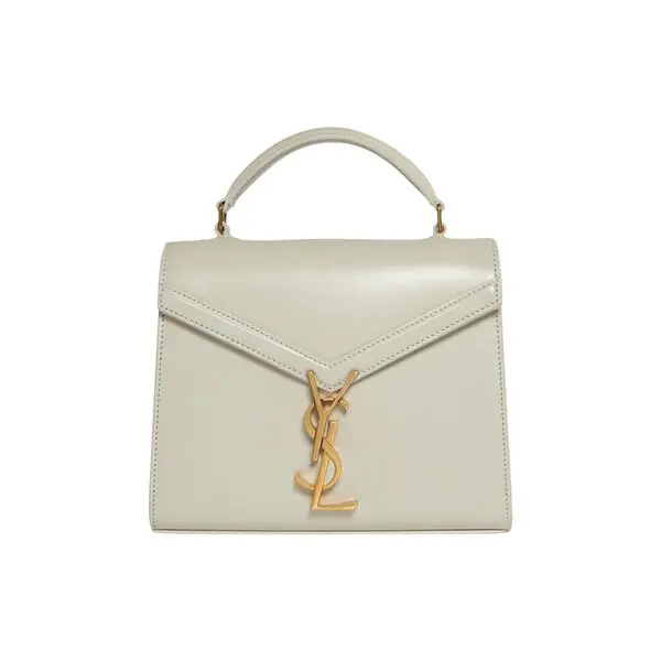 Saint Laurent Cassandra Mini Top Handle Bag 'blanc Vintage - White