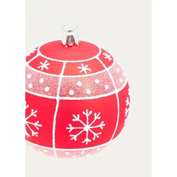 Bergdorf Goodman Snowflake Glass Ornat