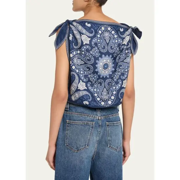 Sea Emelina Printed Tie-side Mini Skirt