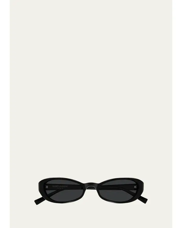 Saint Laurent 51mm Acetate Oval Sunglasses