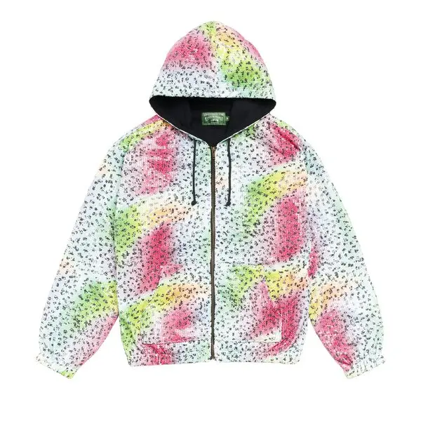 StÜssy Denim Tears Sequin Zip Hoodie 'multi