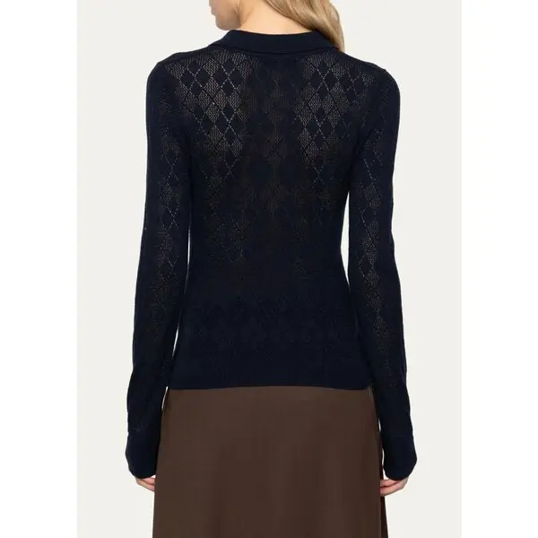 Sea Jane Argyle Polo Sweater