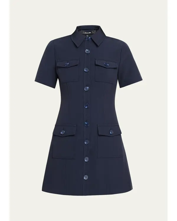 TOCCIN Lydia Short-sleeve Mini Dress