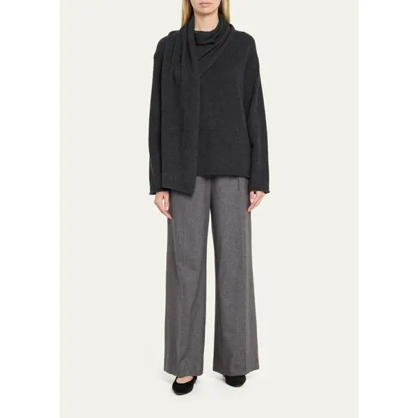 Loulou De Saison Frances 01 Cashmere Wrap-scarf Sweater