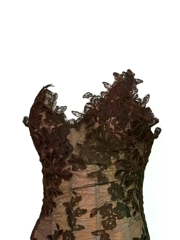 Giuseppe Di Morabito Floral-lace Asymmetric Top