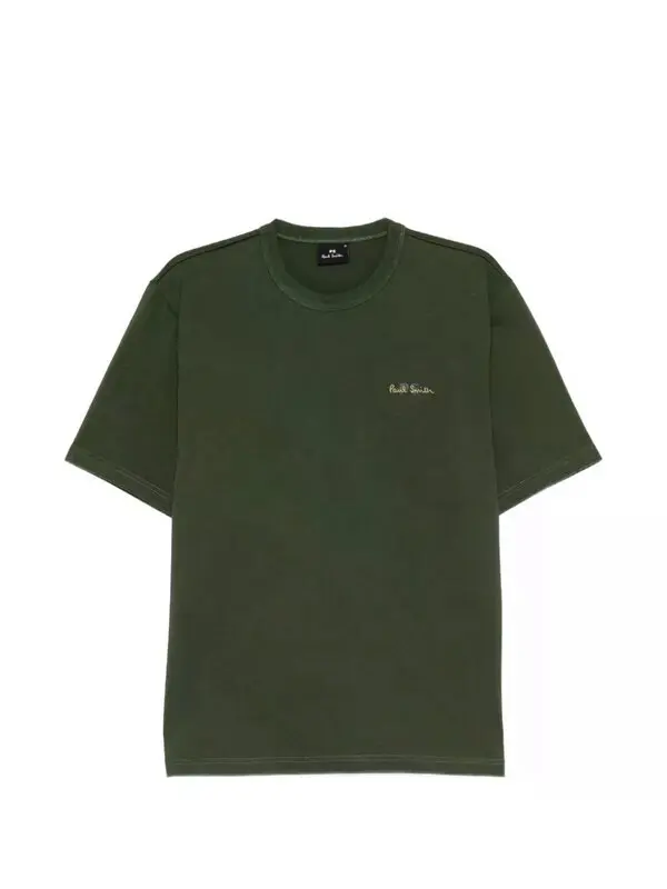 Paul Smith Logo-embroidered T-shirt - Green
