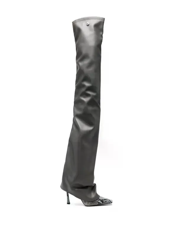 Attico Robin Snakeskin-effect Boots