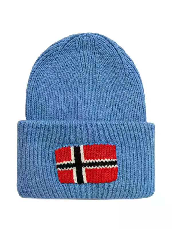 NAPAPIJRI Evei Flag-patch Beanie Hat