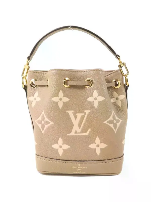 LOUIS VUITTON Nano Monogram Empreinte Noe Bucket Bag