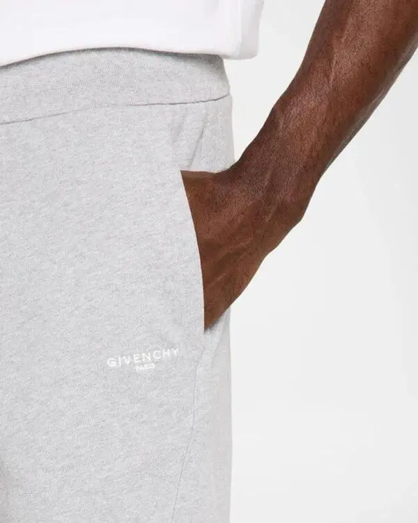 Givenchy Apos;s Couture Seam Cotton Shorts - Light Grey