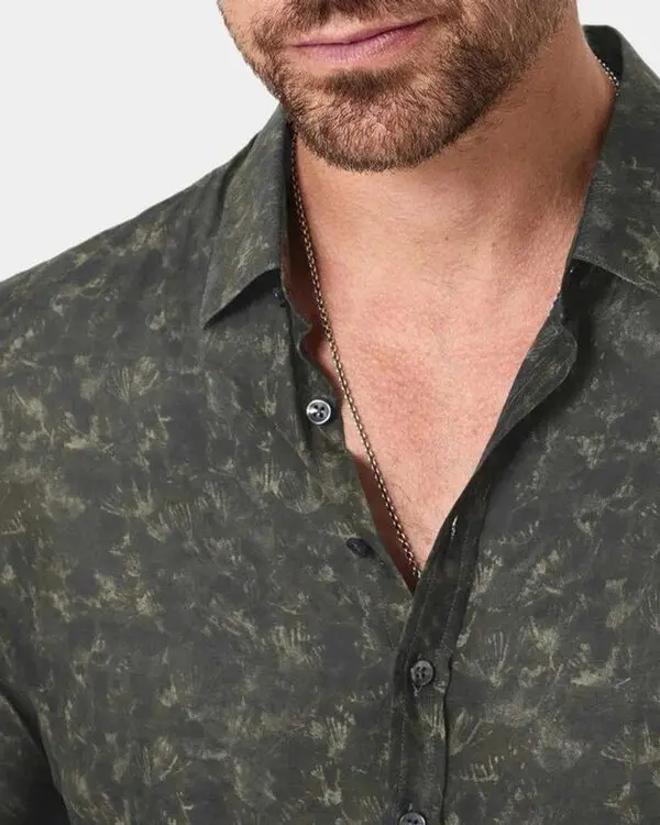 John Varvatos Apos;s Bucks Cotton-silk-blend Shirt
