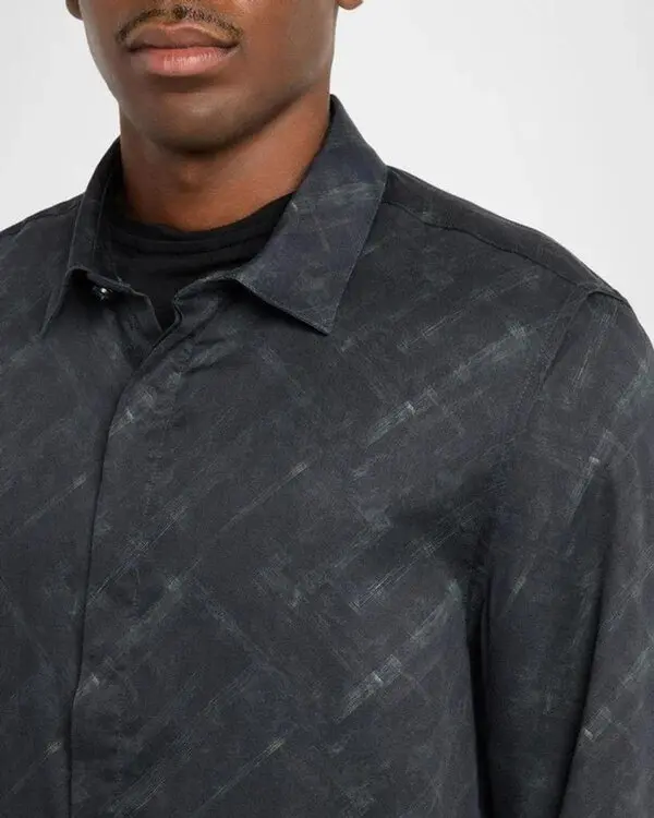 John Varvatos Apos;s Rodney Crosshatch Shirt