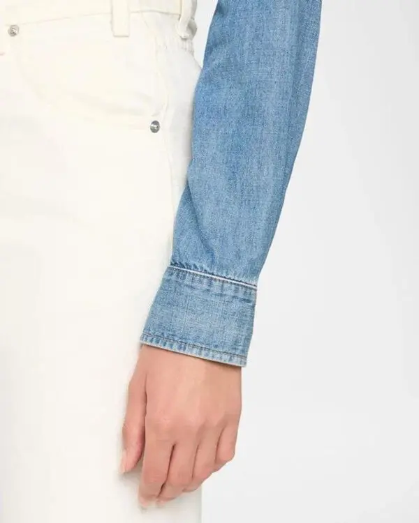 NILI LOTAN Joan Mid Rise Kickflare Crop Jeans