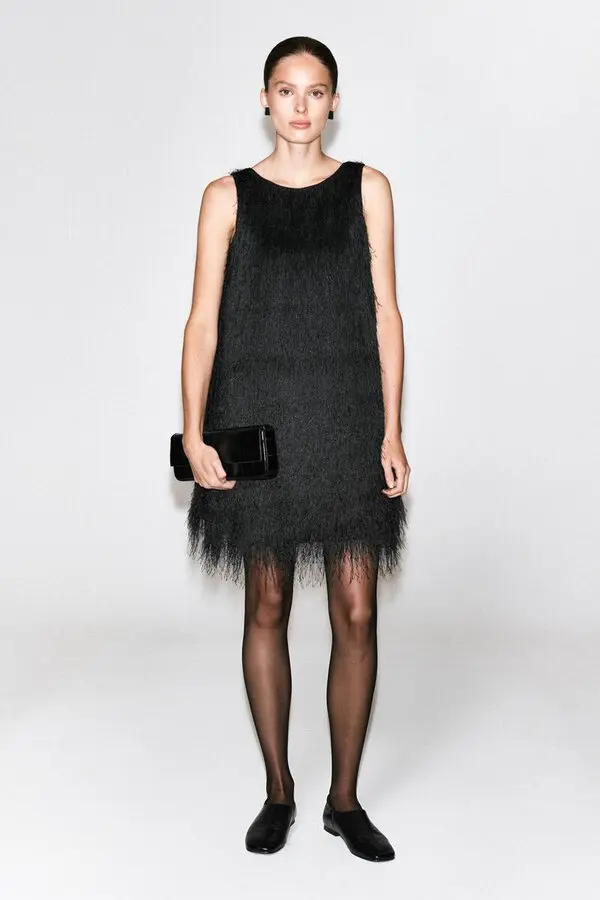 Cos Fringed Mini Dress