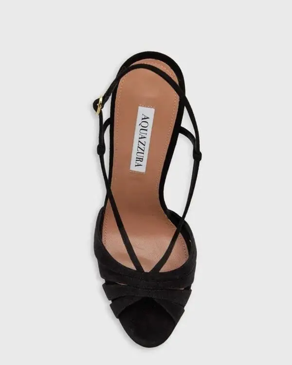 AQUAZZURA 130mm Aimee Suede Platform Sandals