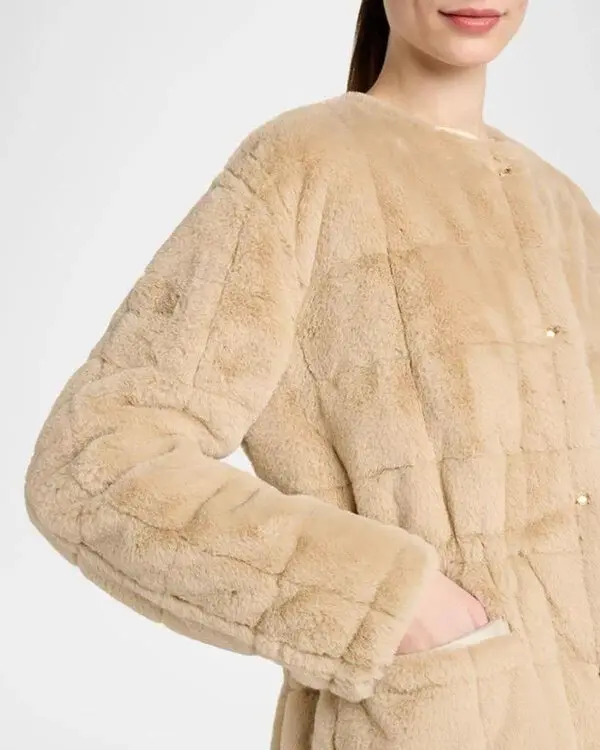 Moncler Tipule Reversible Short Down Jacket - Beige