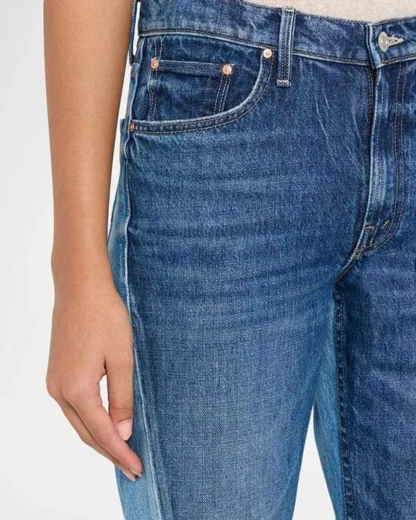 MOTHER Bookie Slit Twist Wide-leg Jeans