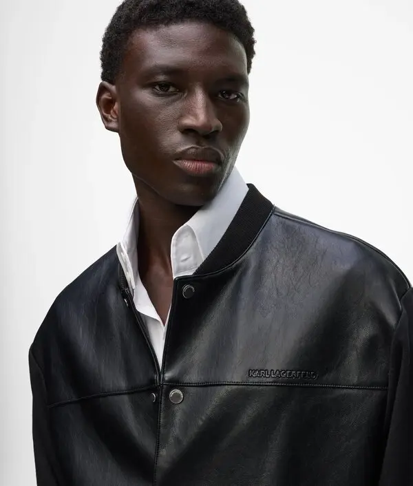 Karl Lagerfeld Varsity Bomber Sweatshirt