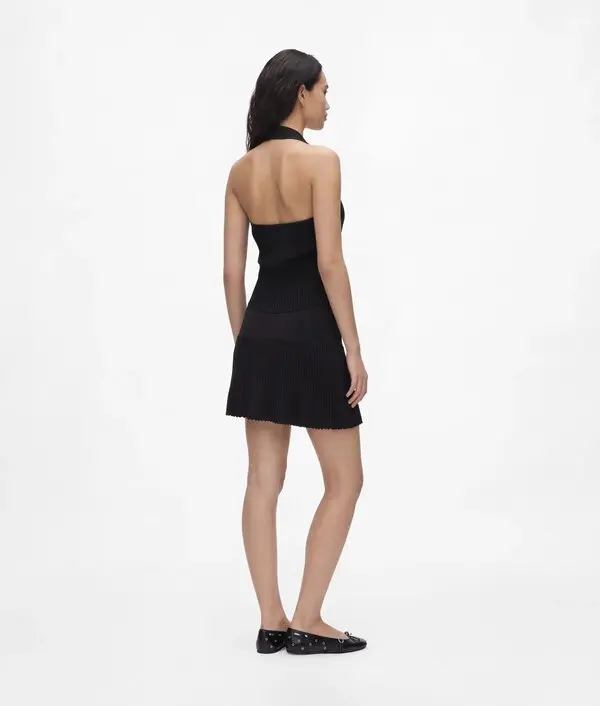 Karl Lagerfeld Knitted Flared Mini Skirt