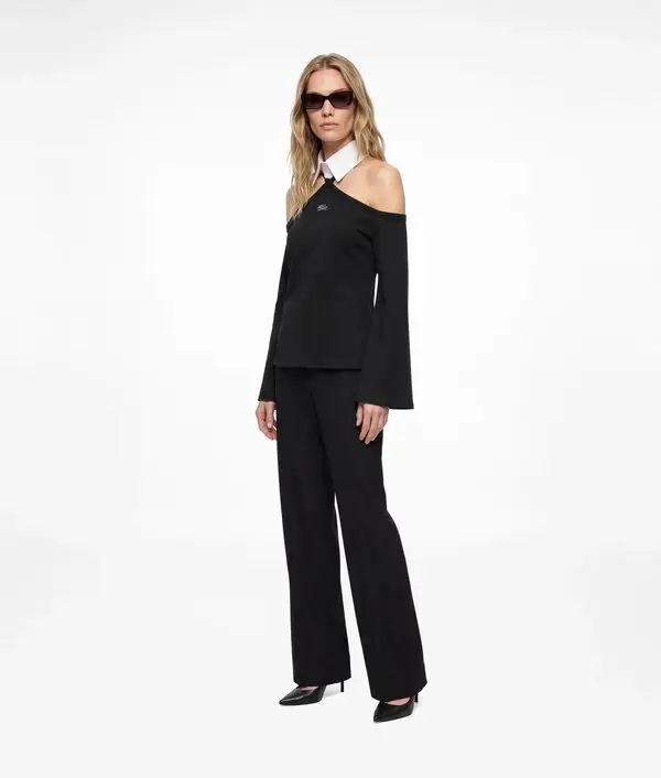 Karl Lagerfeld Off-shoulder Collar Top