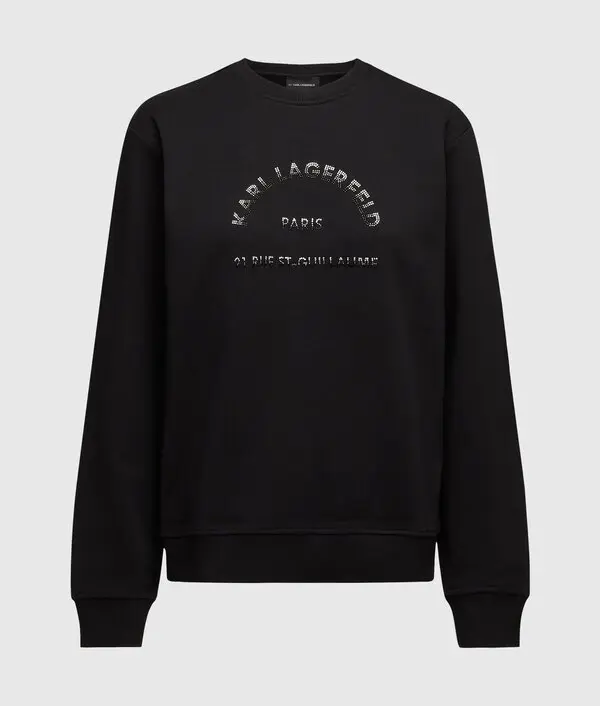 Karl Lagerfeld Exclusive Rue St-guillaume Rhinestone Sweatshirt