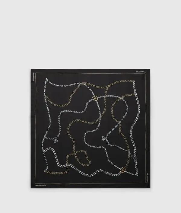 Karl Lagerfeld K/autograph Chain Print Scarf