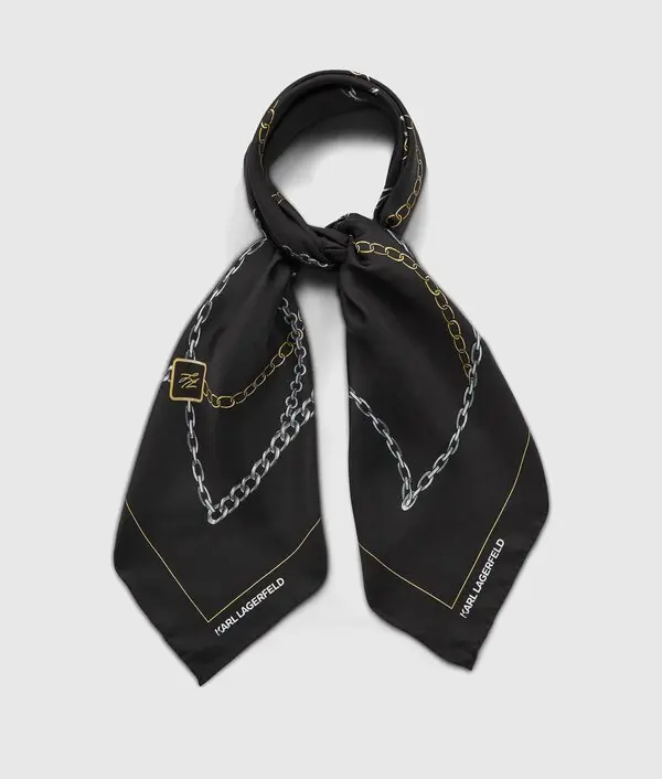 Karl Lagerfeld K/autograph Chain Print Scarf