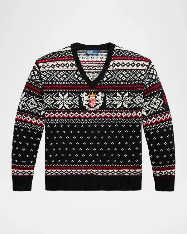 Polo Ralph Lauren Apos;s Embroidered Wool Sweater