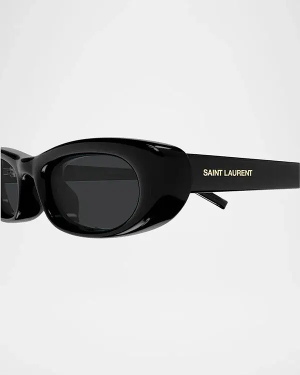 Saint Laurent Sl 557 Shade Plump 53mm Oval Sunglasses