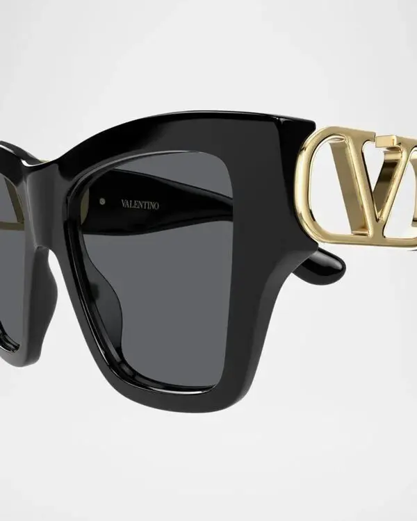 Valentino Garavani V Logo Vg0052s V Combi 53mm Butterfly Sunglasses