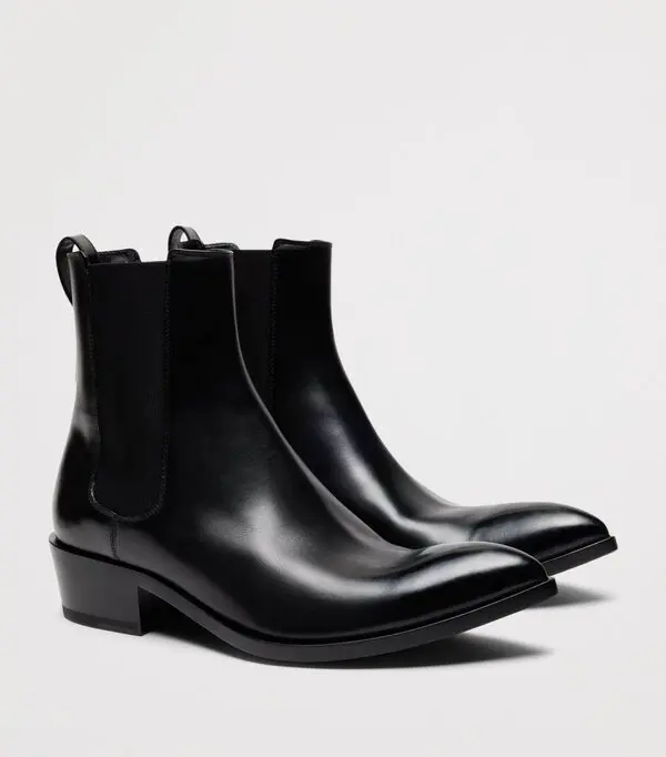TOM FORD Leather Formal Chelsea Boots