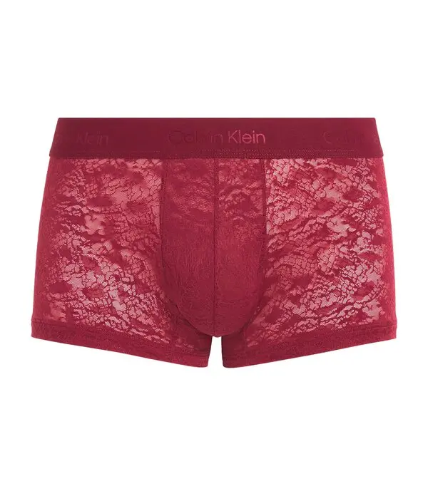 Calvin Klein Low-rise Sculpt Lace Trunks