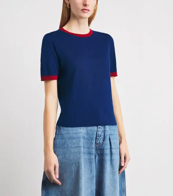 Guest In Residence Cashmere Airy Ringer T-shirt
