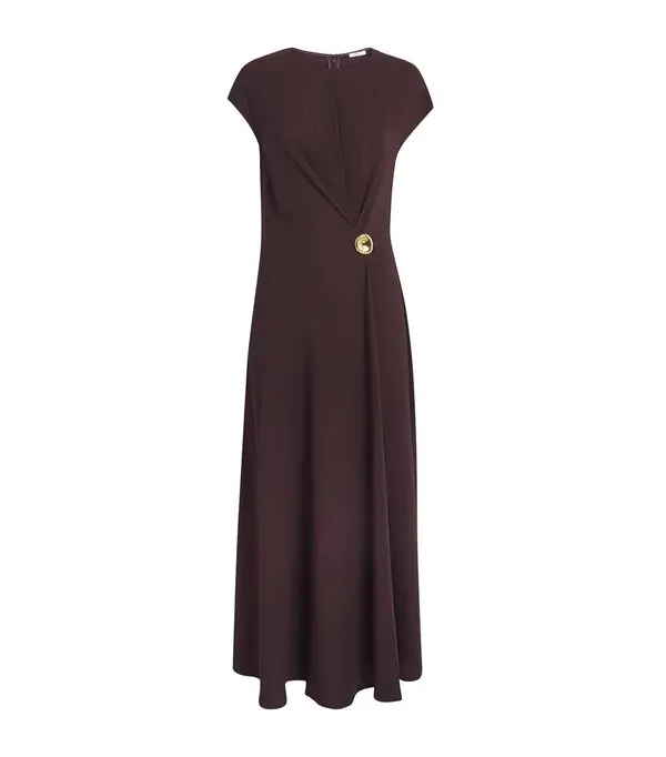 JOSEPH Crepe Taipan Maxi Dress