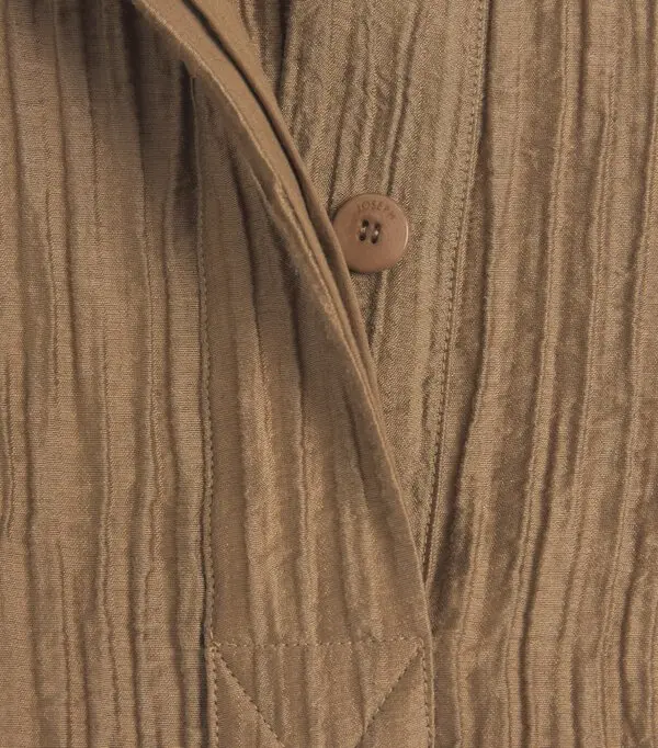 JOSEPH Crinkled Yani Blouse - Brown