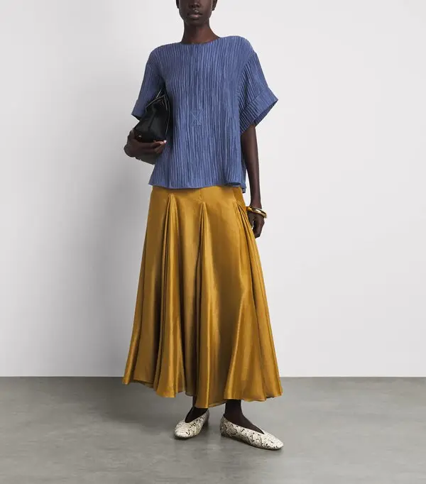 JOSEPH Crinkled Yani Blouse - Blue