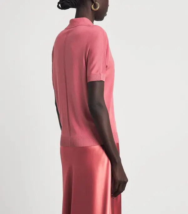 JOSEPH Superfine Silk Niata Polo Shirt