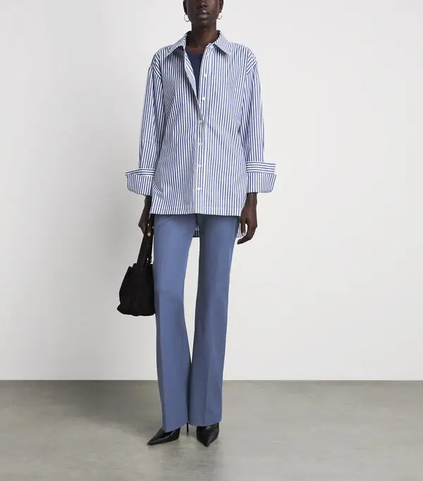 JOSEPH Stretch-gabardine Tafira Flared Trousers