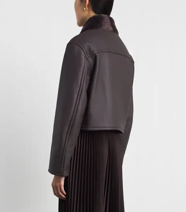JOSEPH Leather-shearling Liri Jacket