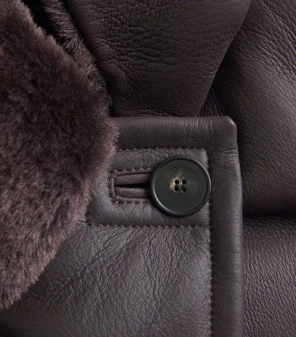 JOSEPH Leather-shearling Liri Jacket