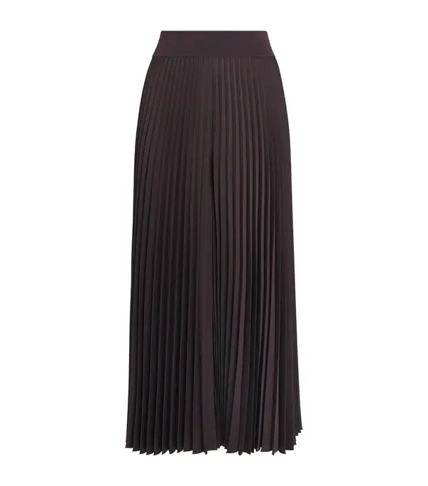 JOSEPH Knit Weave Plissé Ella Culottes - Brown