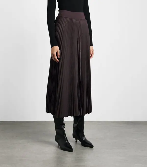 JOSEPH Knit Weave Plissé Ella Culottes