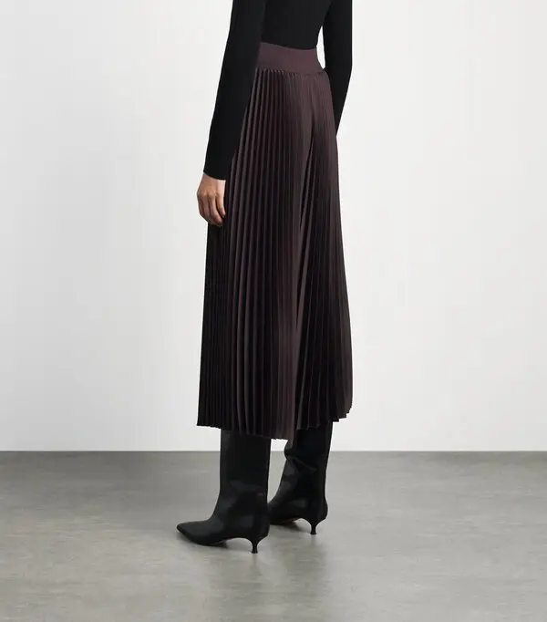 JOSEPH Knit Weave Plissé Ella Culottes