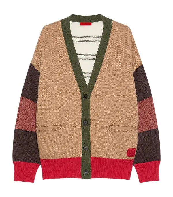 Max & Co. Virgin Wool Striped Cardigan
